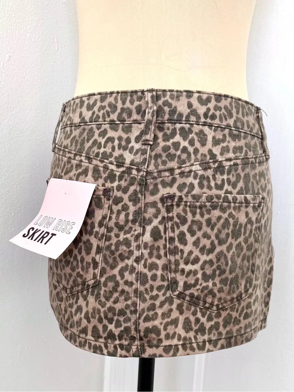 Celebrity Pink | Skirts | Celebrity Pink Taupe Brown Leopard Print Low ...